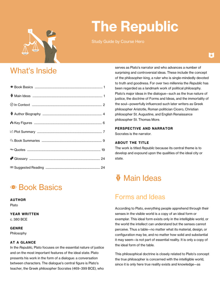 Plato's The Republic-1 | PDF | Plato | Socrates