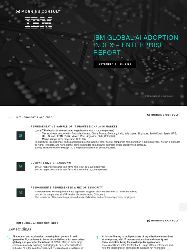 IBM Global AI Adoption Index Report Dec. 2023 | PDF | Artificial Intelligence | Intelligence (AI ...
