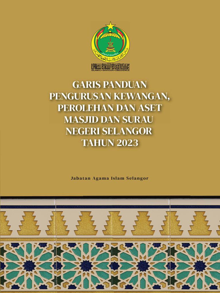 Garis Panduan Pengurusan Kewangan Perolehan Dan Aset Masjid Dan Surau ...