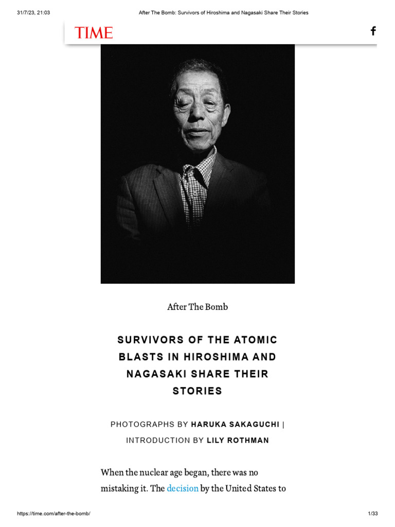 After The Bomb - Survivors of Hiroshima and Nagasaki Share Their ...