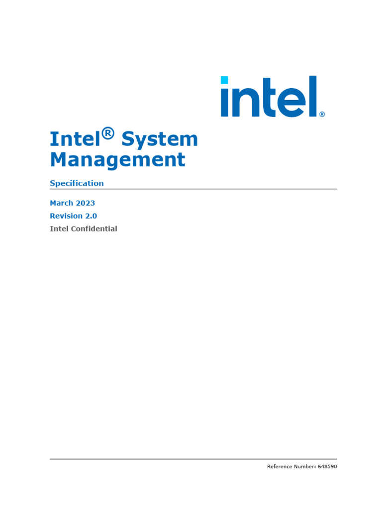 Intel System Management Specification - Rev2p0 | PDF | Computer Network | Network Interface ...