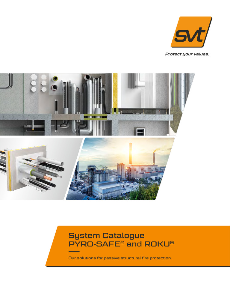 SVT PYRO-SAFE ROKU System-Catalogue | PDF | Pipe (Fluid Conveyance) | Wall
