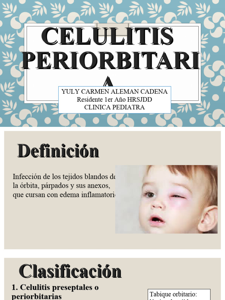 Clasificación de Celulitis Periorbitaria | PDF | Enfermedades animales ...