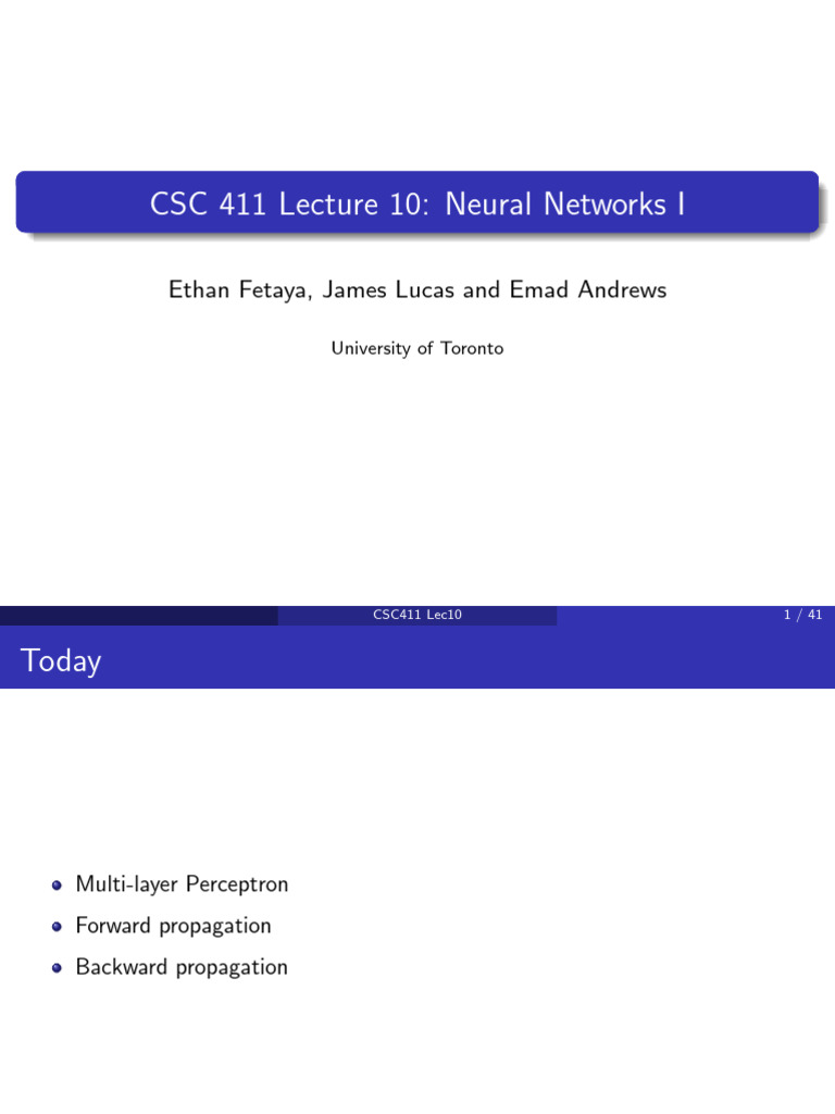 Lec10 Handout | PDF | Artificial Neural Network | Artificial Intelligence