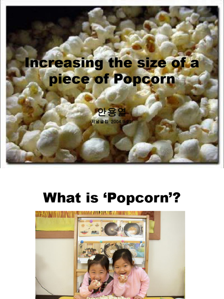 Popcorn | PDF | Popcorn | Maize