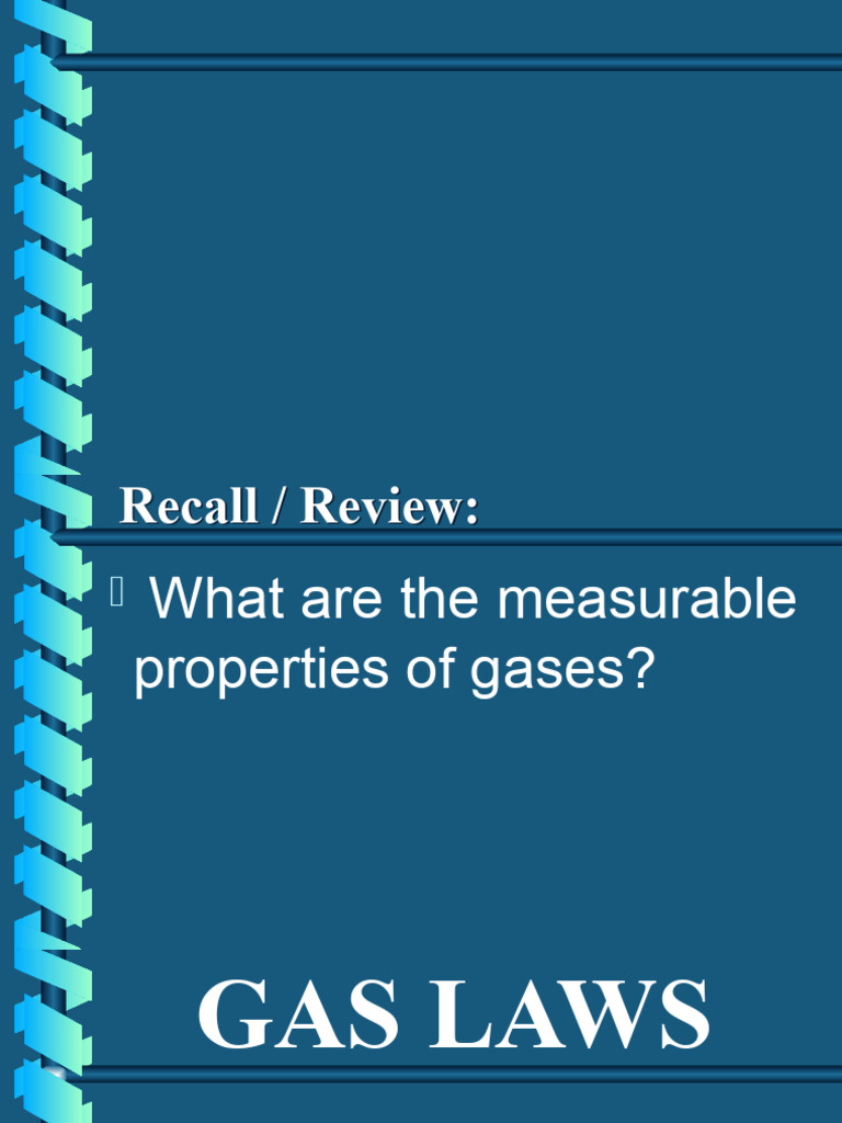 Boyle's and Charles' Gas Laws Guide | PDF | Gases | Pressure