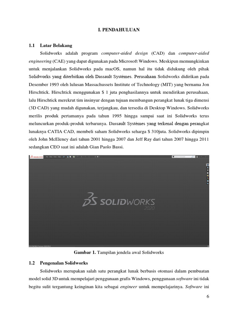 Panduan Dasar Solidworks | PDF