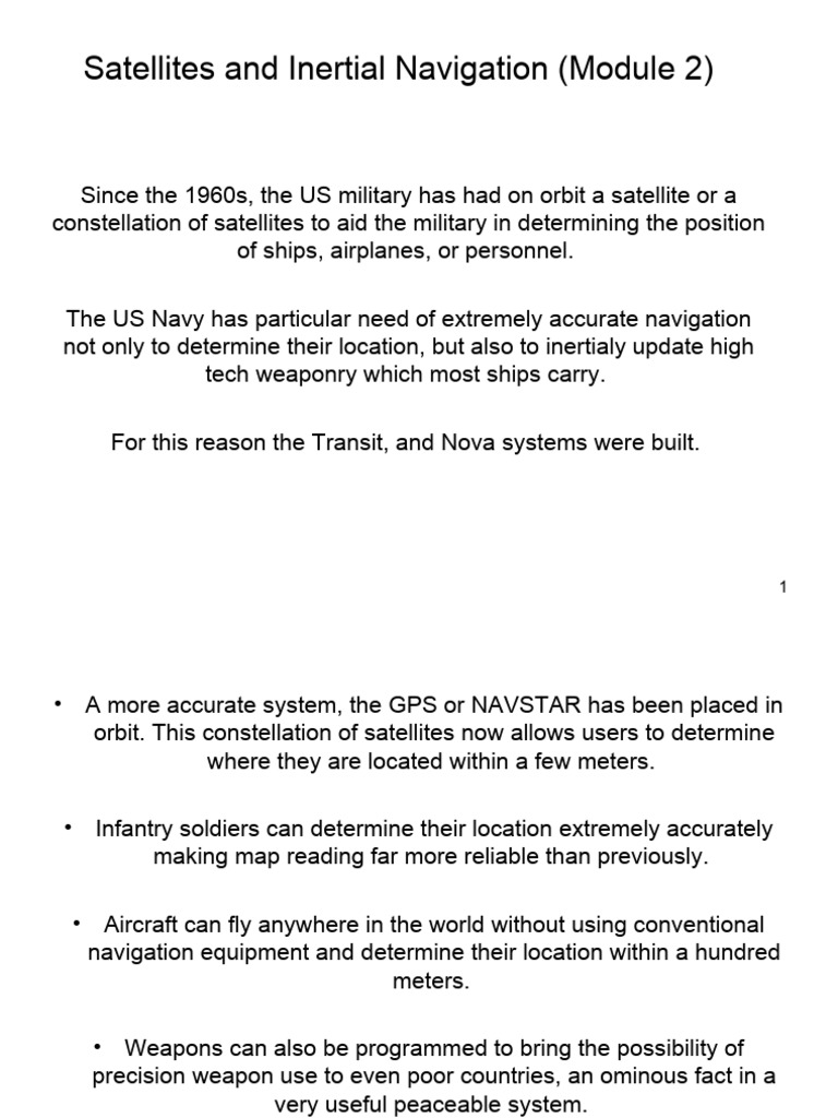Gps 2 Satellites | PDF | Inertial Navigation System | Latitude