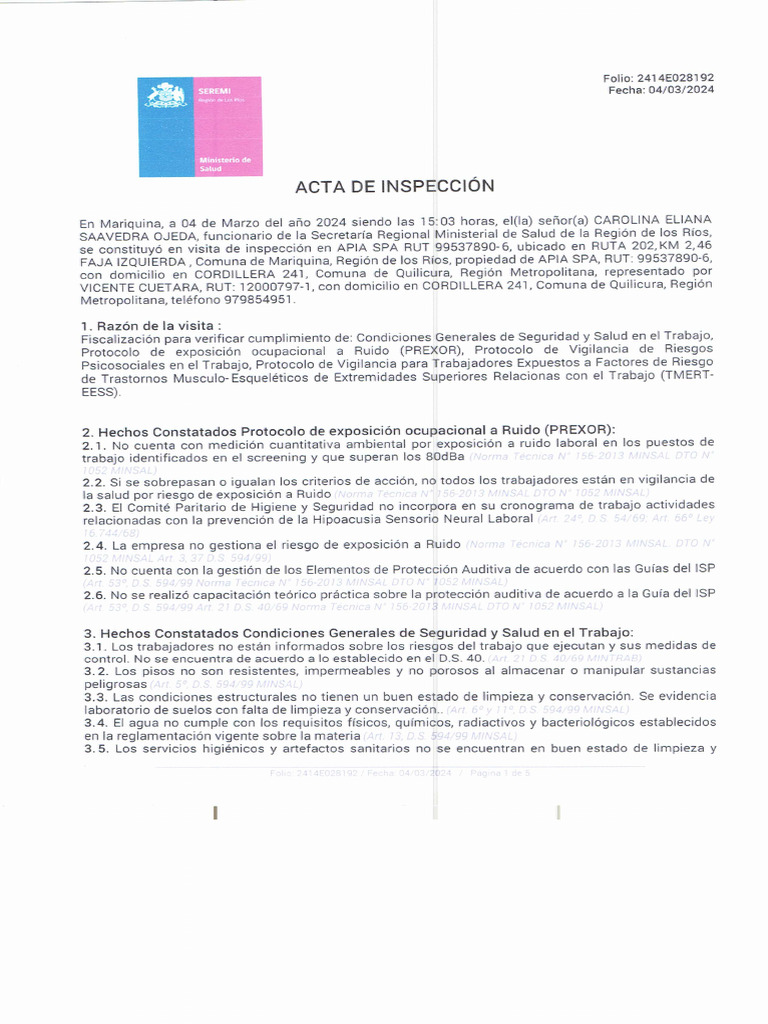 Fiscalización Seremi - 000095 | PDF