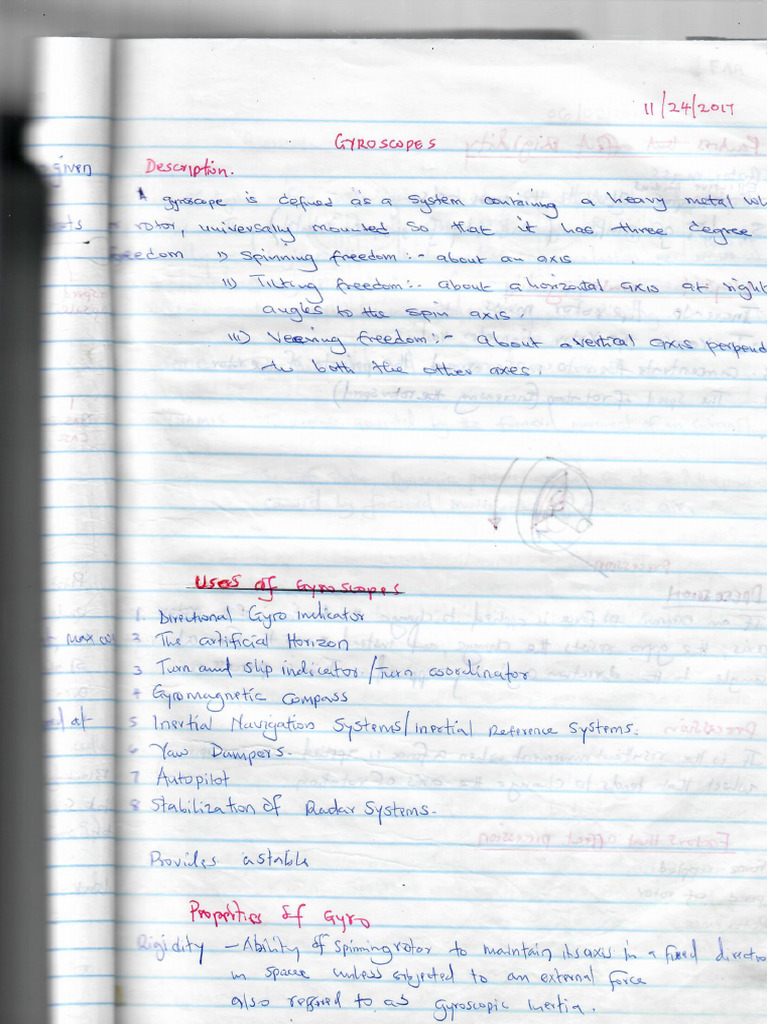 Aircraft Instruments Notes | PDF
