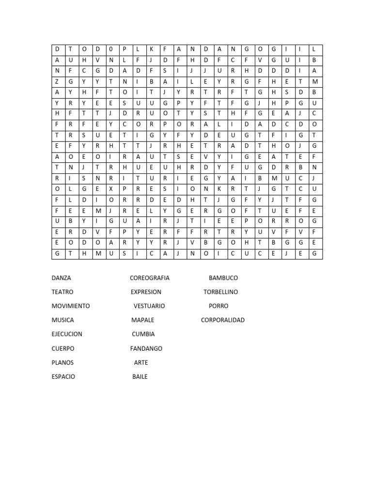 SOPA DE LETRAS (1) | PDF