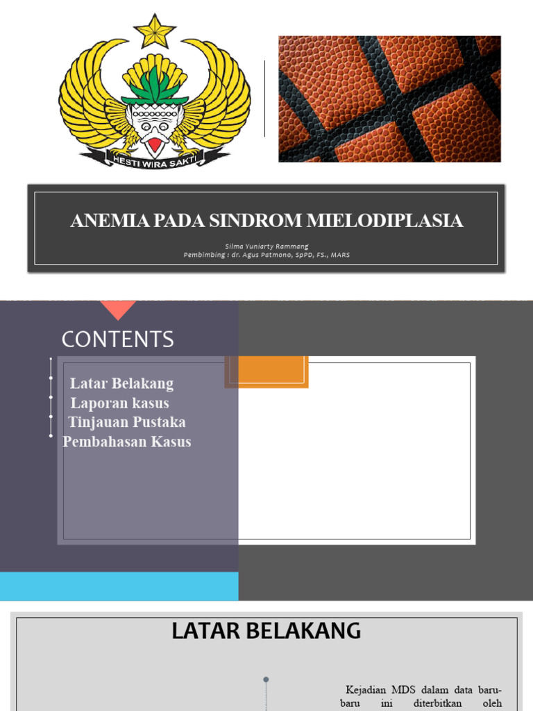 Anemia Pada Sindrom Mielodiplasia PPT-2 | PDF