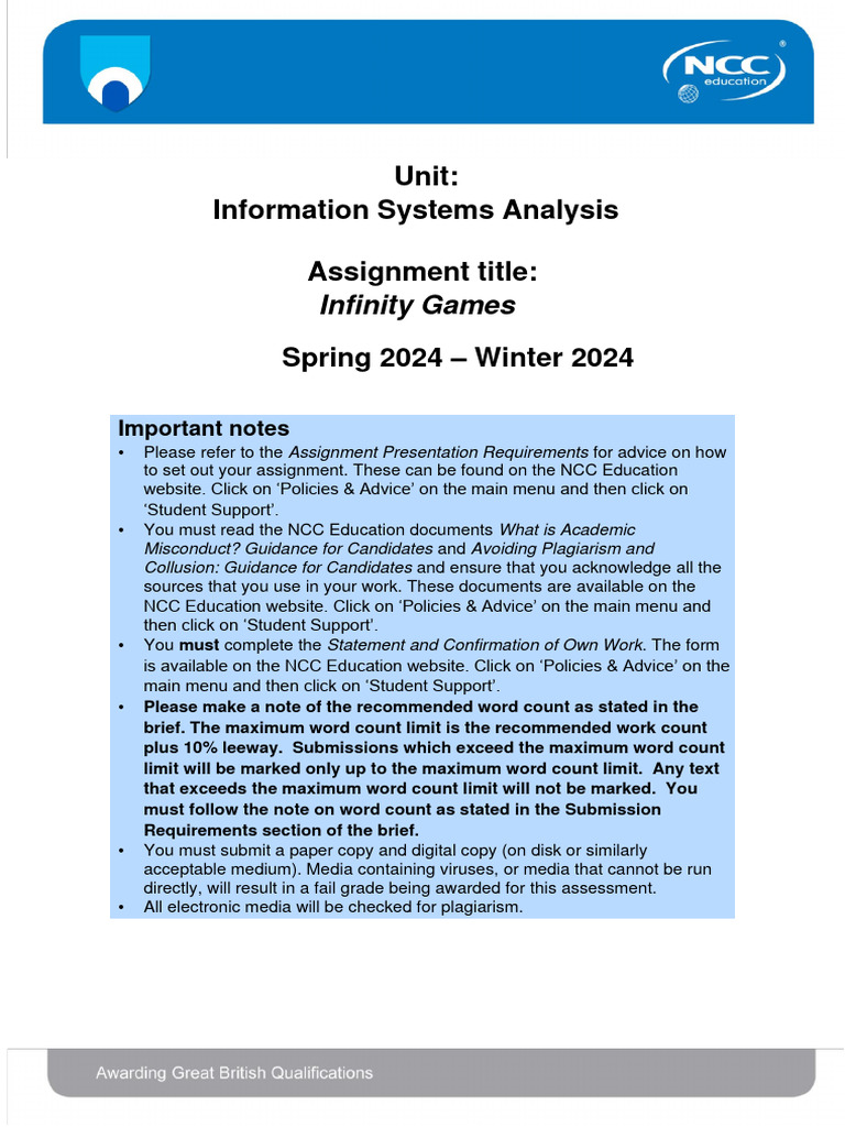 ISYSA Assignment Spring 2024 - Winter 2024 (7360) | PDF | Methodology ...