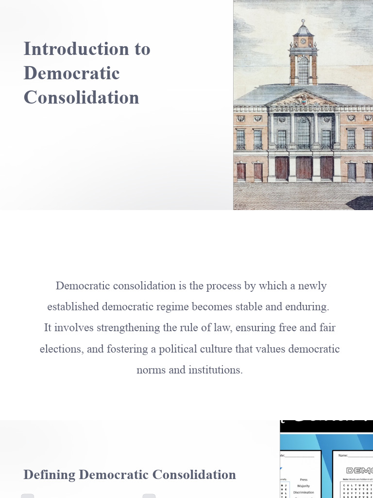 Democratic Consolidation - Fin | PDF | Democracy | Political Ideologies