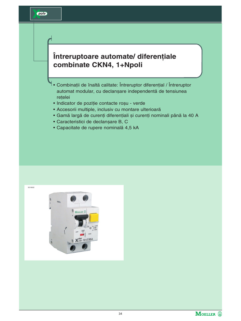Sigurante Moeller Diferentiale 1P+N | PDF