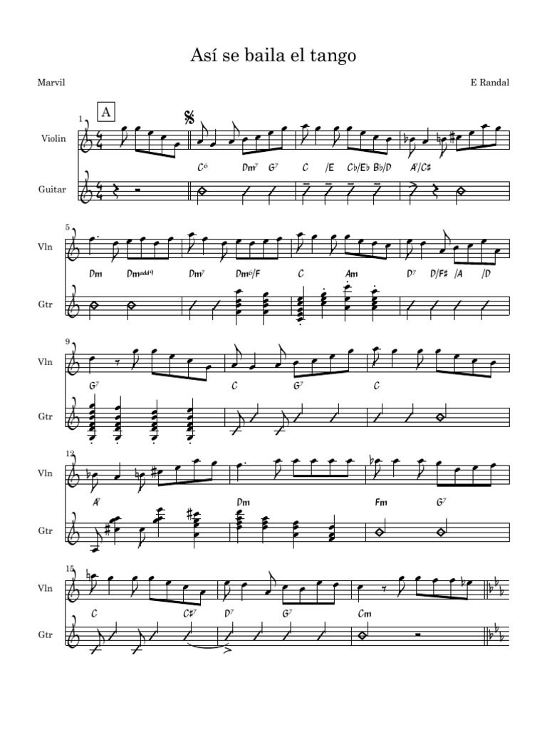Así Se Baila El Tango - Full Score | PDF