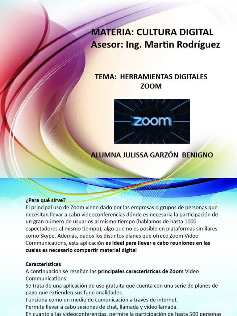 Presentacion Julissa Garzon | PDF | Videotelefonía | Chat en linea