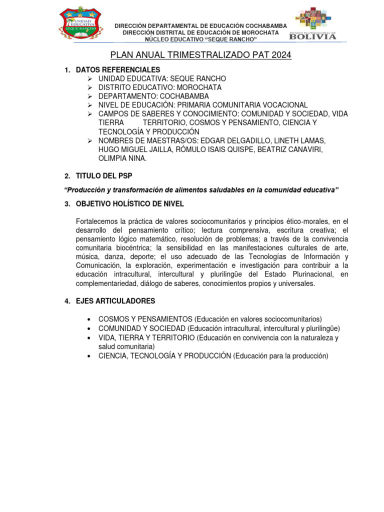 Pat - Primaria 2024 | PDF | Sustracción | Escritura