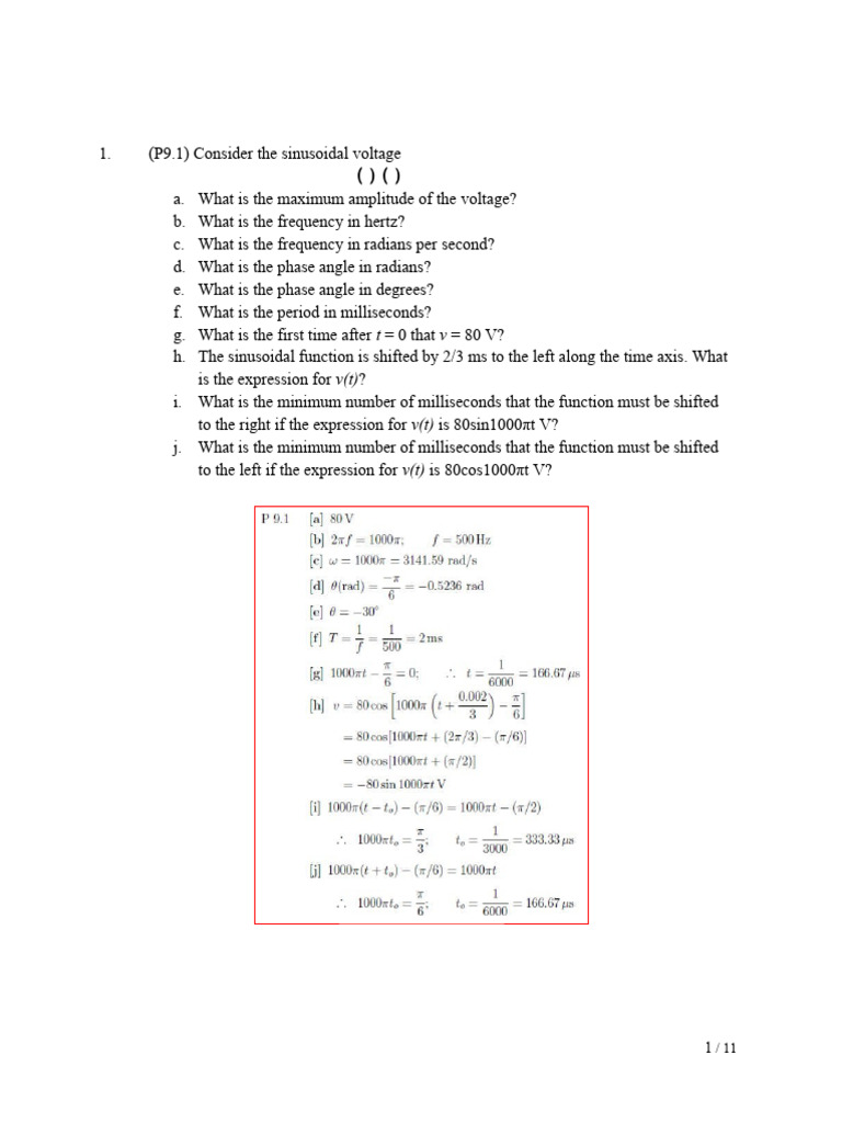 ENG17 - SQ14 - Homework 7 - Solutions | PDF | Capacitor | Electrical Impedance