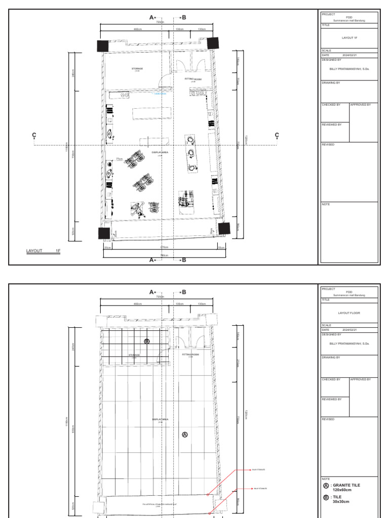 GAMBAR KERJA FOD Summarecon 050321 | PDF | Interior Design | Architectural Elements