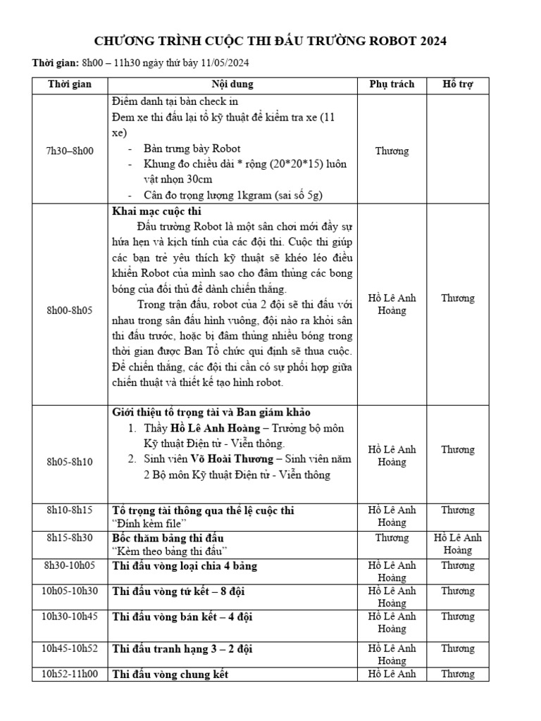 Kich - Ban - Thi - Robot - Ngay - 11 - 5 | PDF