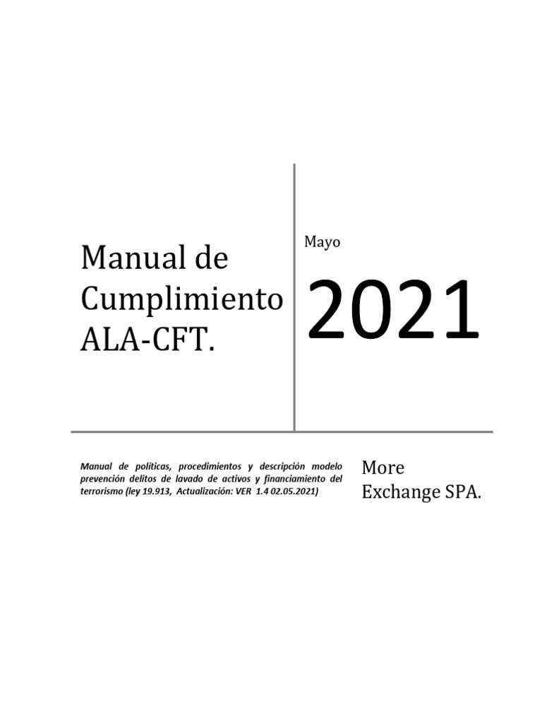 Manual Uaf 2021 | PDF | Lavado de dinero | Dinero
