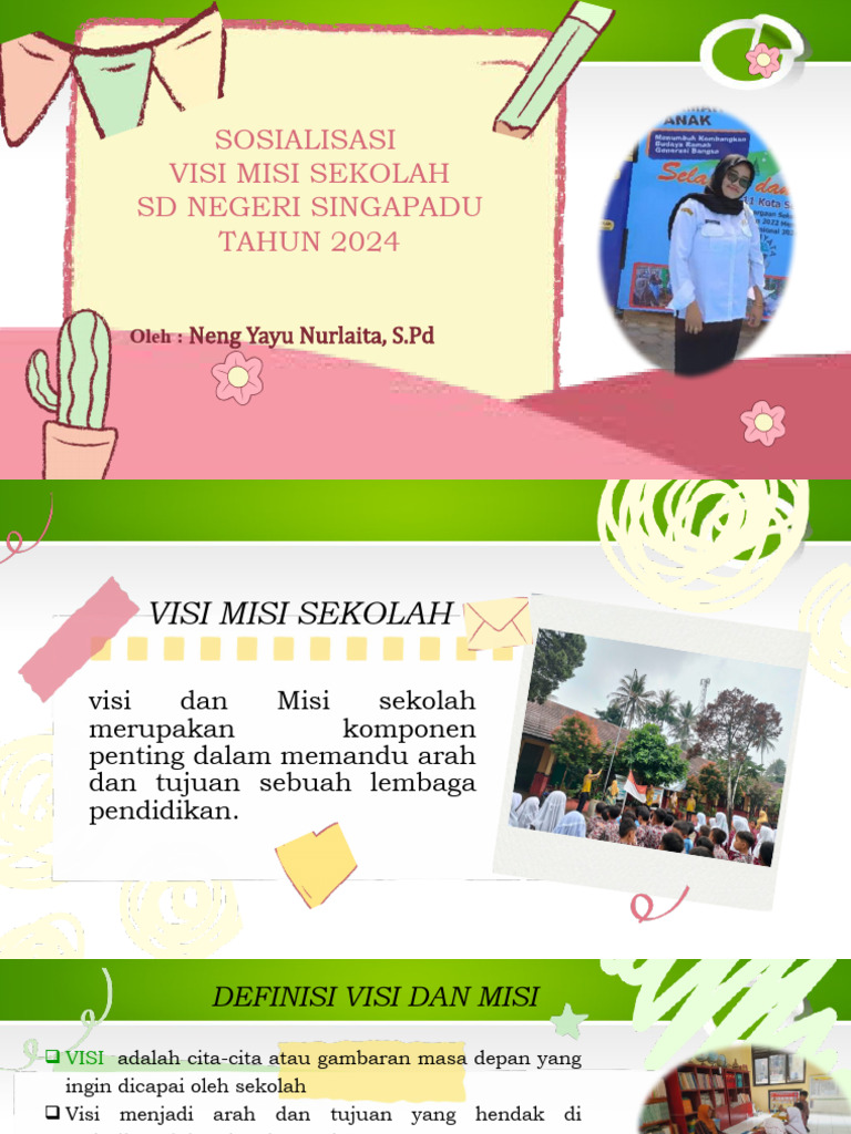 Visi Misi SDN Singapadu 2024 | PDF