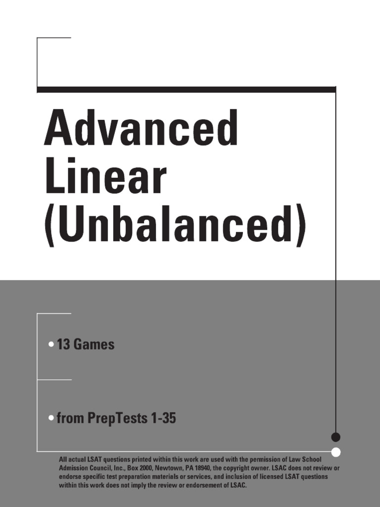 Advanced Linear Unbalanced | PDF