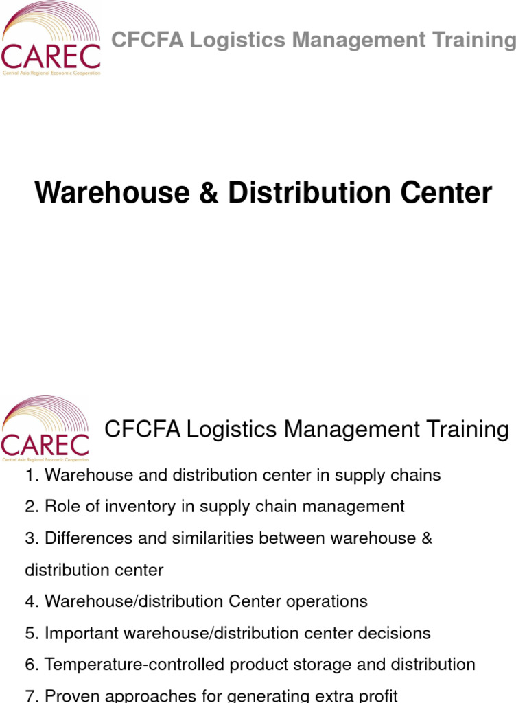 Warehouse and Distribution Center | PDF | Warehouse | Logistics