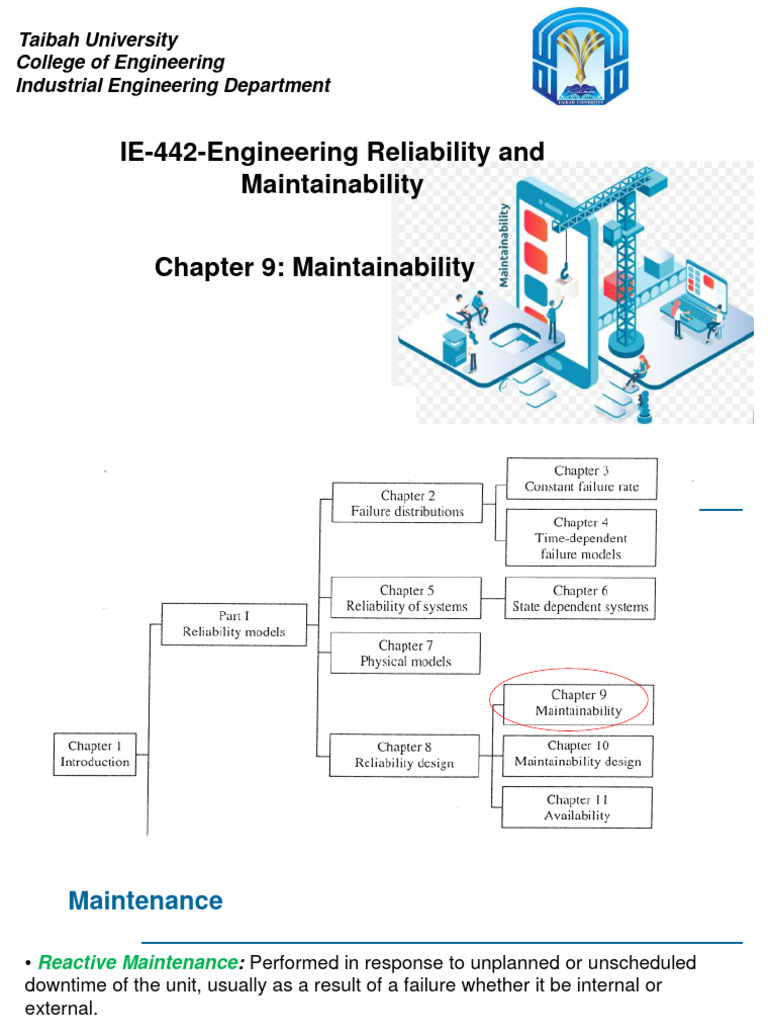 Chapter 9 Maintainability Updated | PDF | Reliability Engineering | Statistical Theory