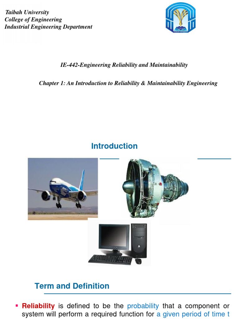 Chapter 1 Introduction | PDF | Probability Distribution | Reliability Engineering