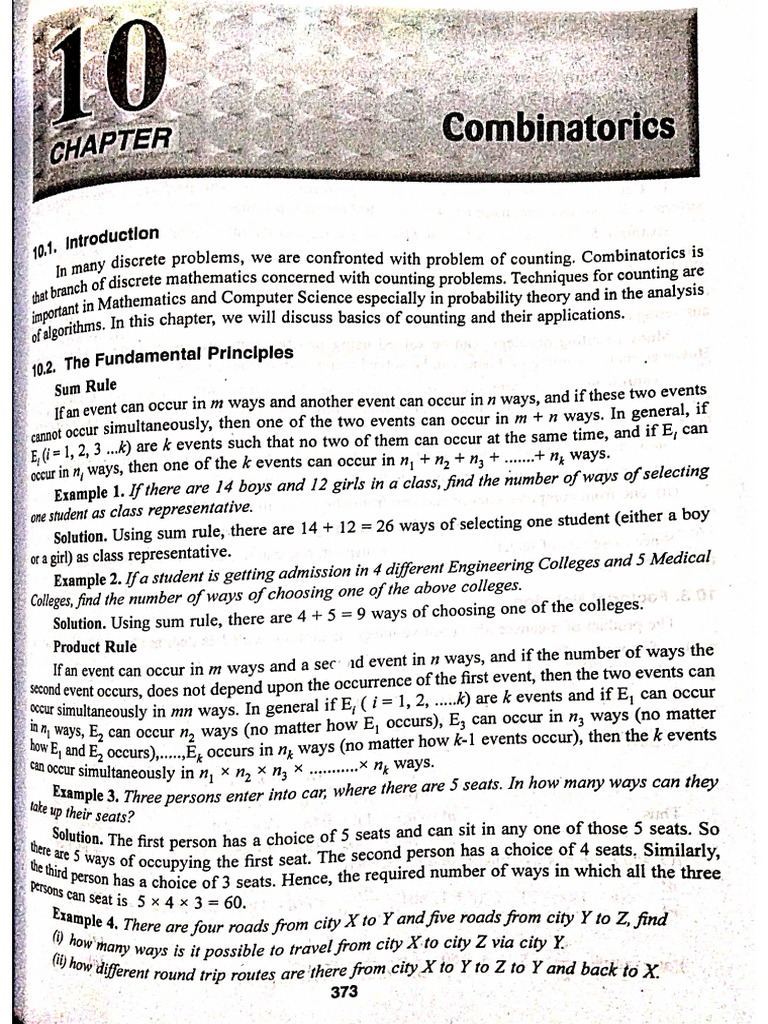Combinatorics Part 1 | PDF