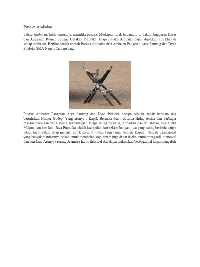 Contoh Pusaka Ambalan | PDF