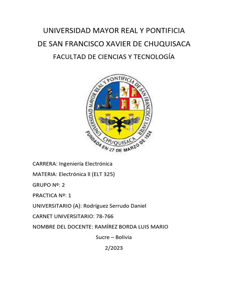 Práctica de Electrónica: Circuito Rectificador | PDF | Filtro electronico | Red eléctrica