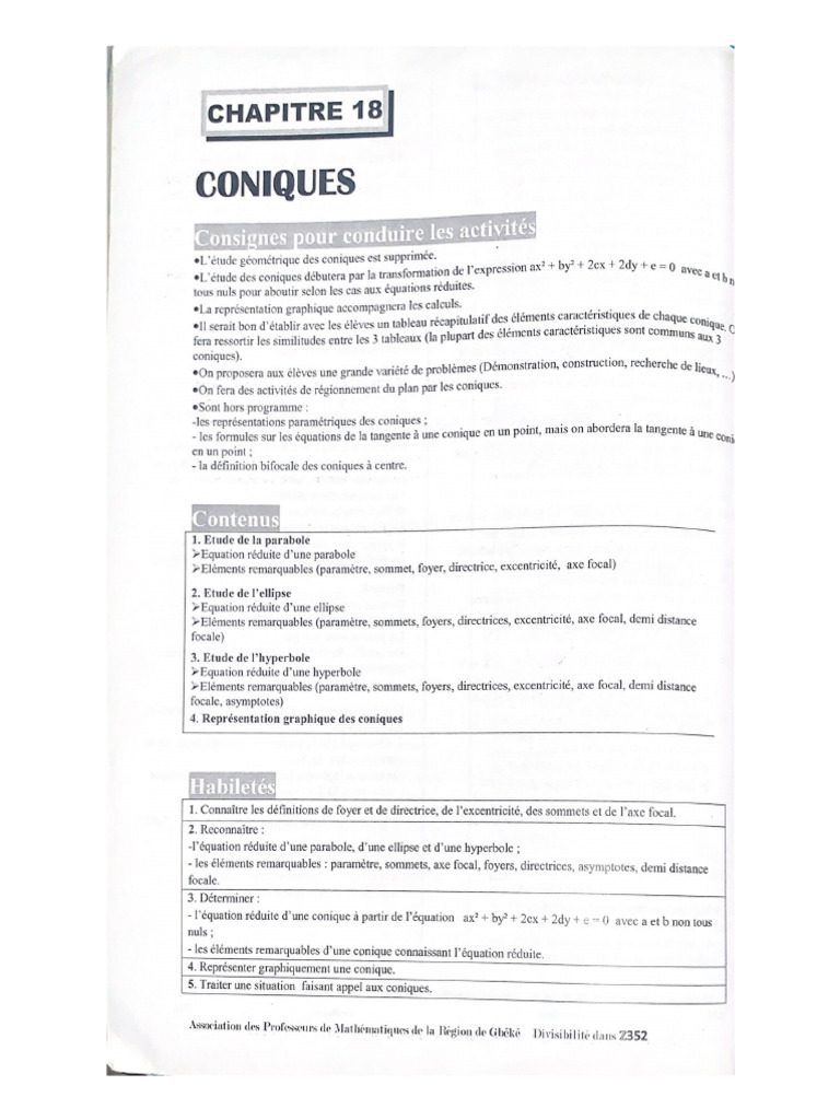 Coniques 2 | PDF