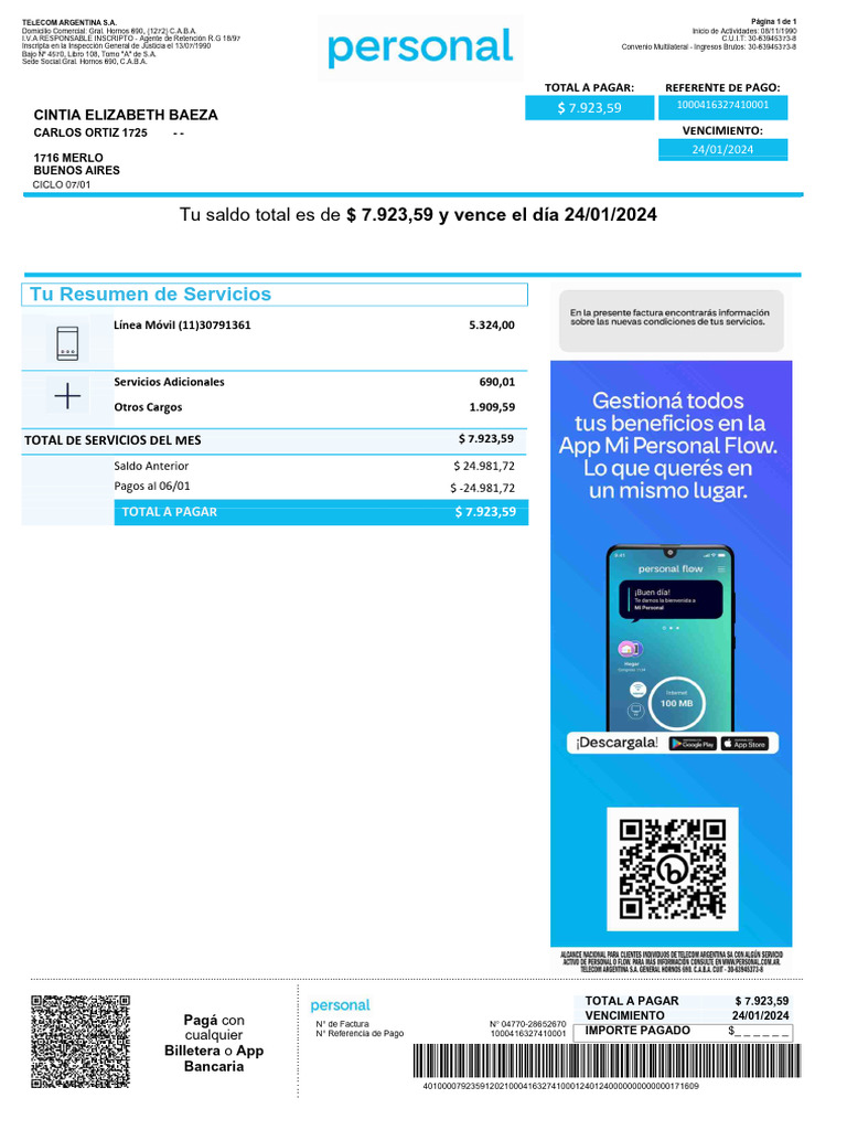 Mi Personal Flow | PDF | Economias | Pagos