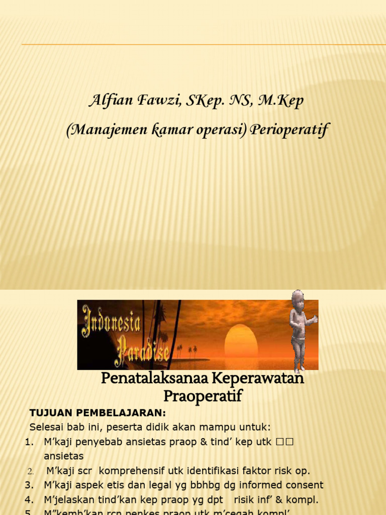 Asuhan Keperawatan Perioperatif | PDF