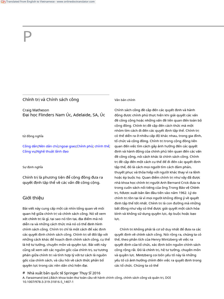 Politics and Public Policy - En.vi | PDF