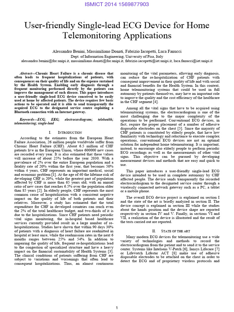 5.user-Friendly Single-Lead ECG Device For Home Telemonitoring ...