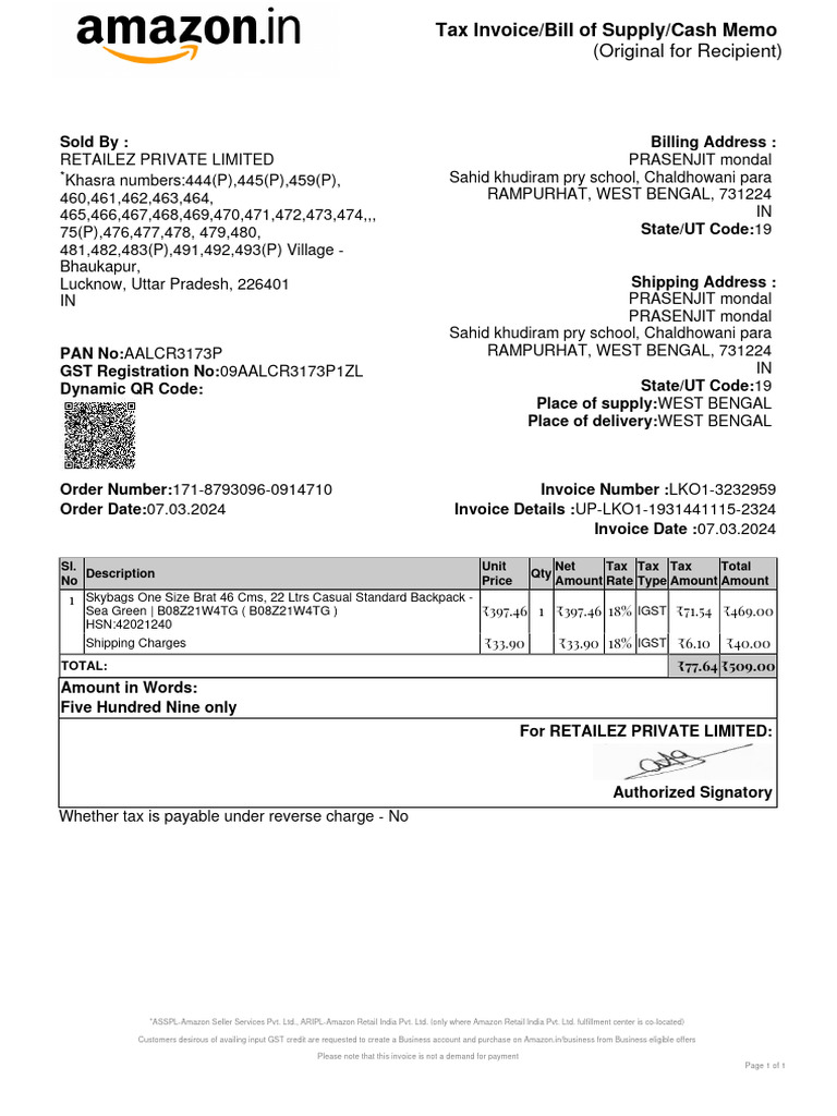 Invoice | PDF | Invoice | Taxes