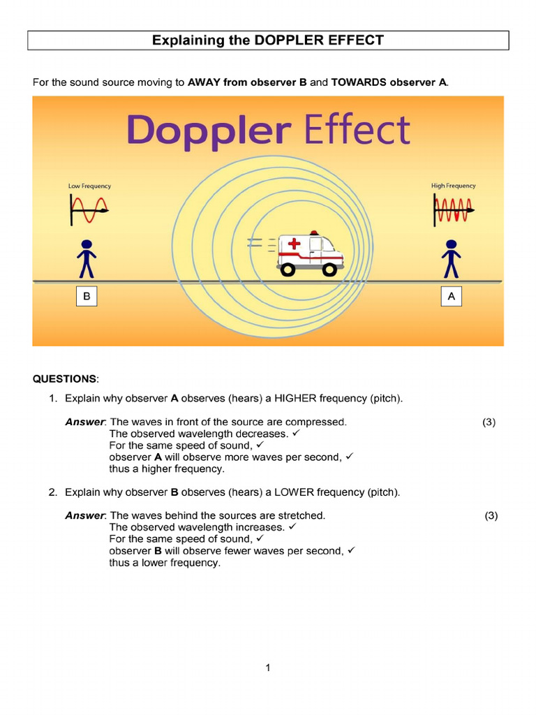 Explaining The DOPPLER EFFECT | PDF