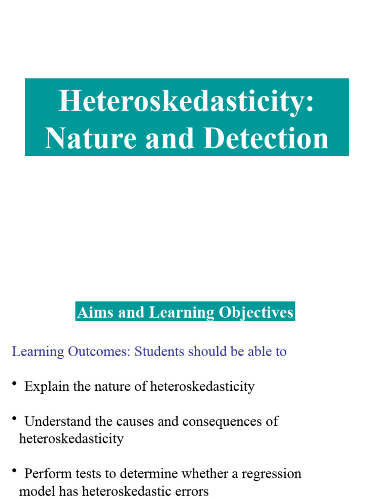 Heteroskedasticity Pdf Ordinary Least Squares Errors And Residuals