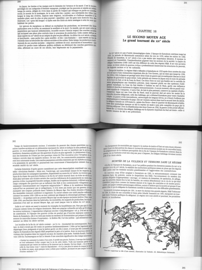 Histoire Du Japon (Hérail) - Kamakura, Kenmu, Chap. 16-19 (P. 200-271 ...