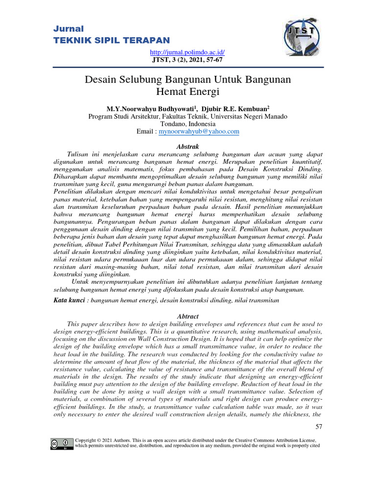 Desain Selubung Bangunan Untuk BangunanHematEnergi | PDF