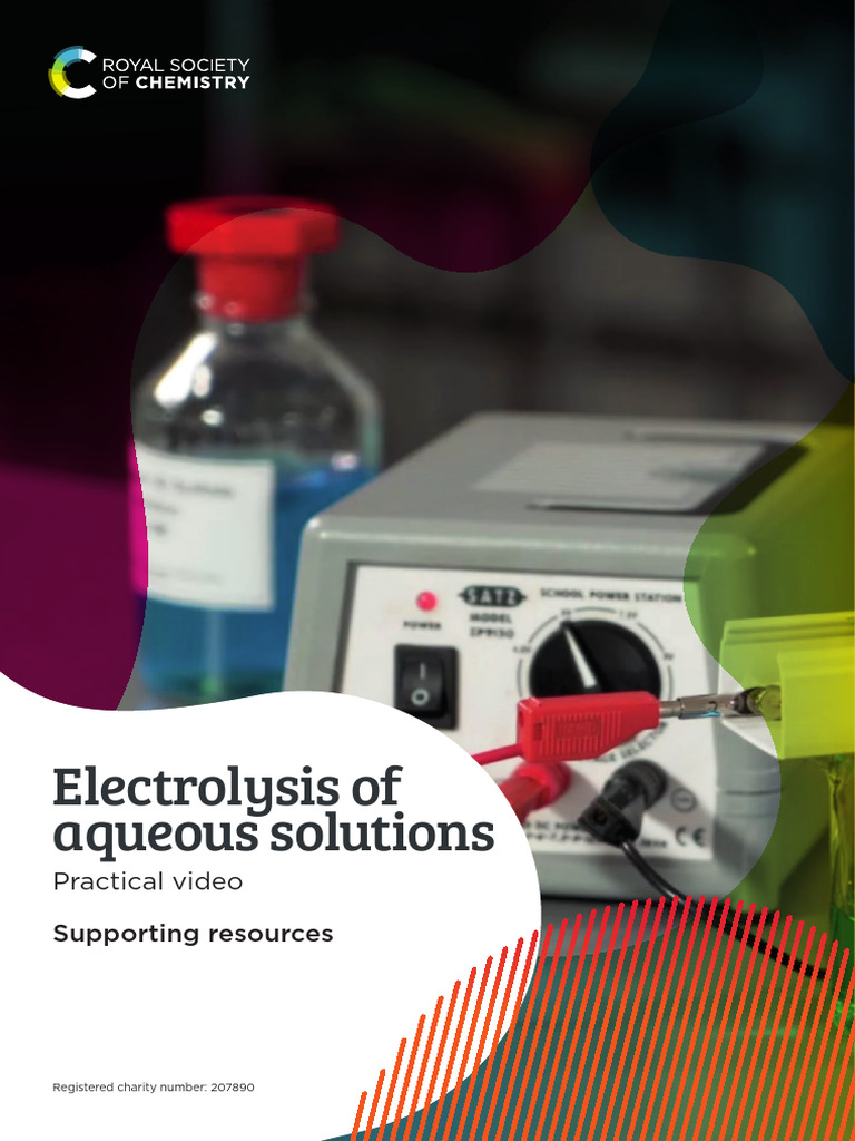 Electrólisis | PDF | Anode | Redox