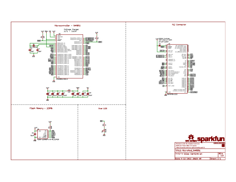 MicroMod SAMD51 Schematic v1 3 | PDF