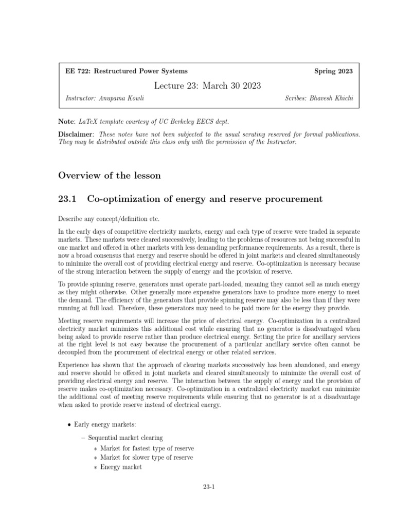 Ee 722 | PDF | Profit (Economics) | Electric Generator