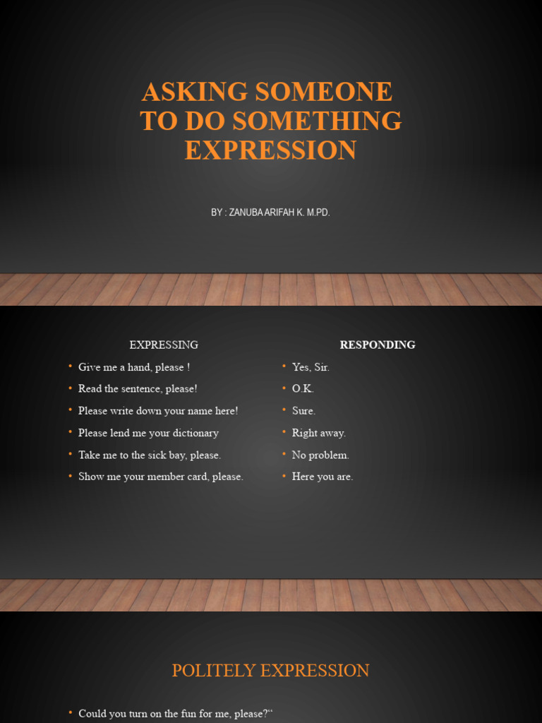 Asking Someone | PDF