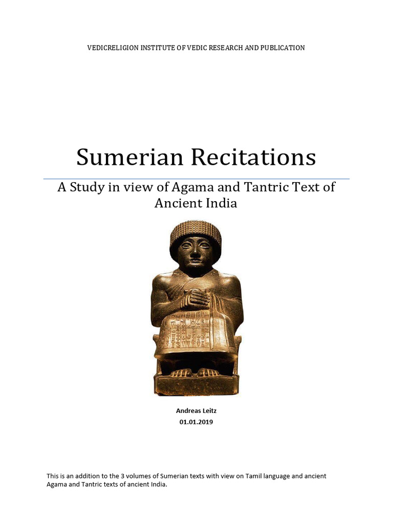 Sumerian Recitations PDF | PDF | Religion & Spirituality