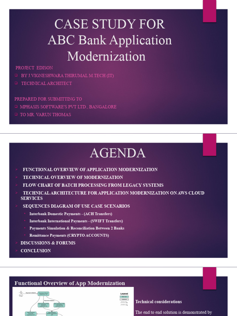 Sample Presentation of Application Modernization | PDF | Application ...
